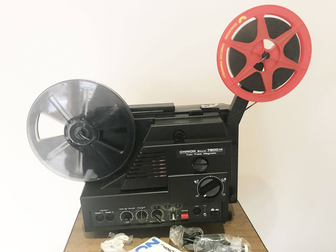 Chinon 7800 H SUPER 8 8MM Twin Track Magnetic PROJECTOR Fully Serviced ...
