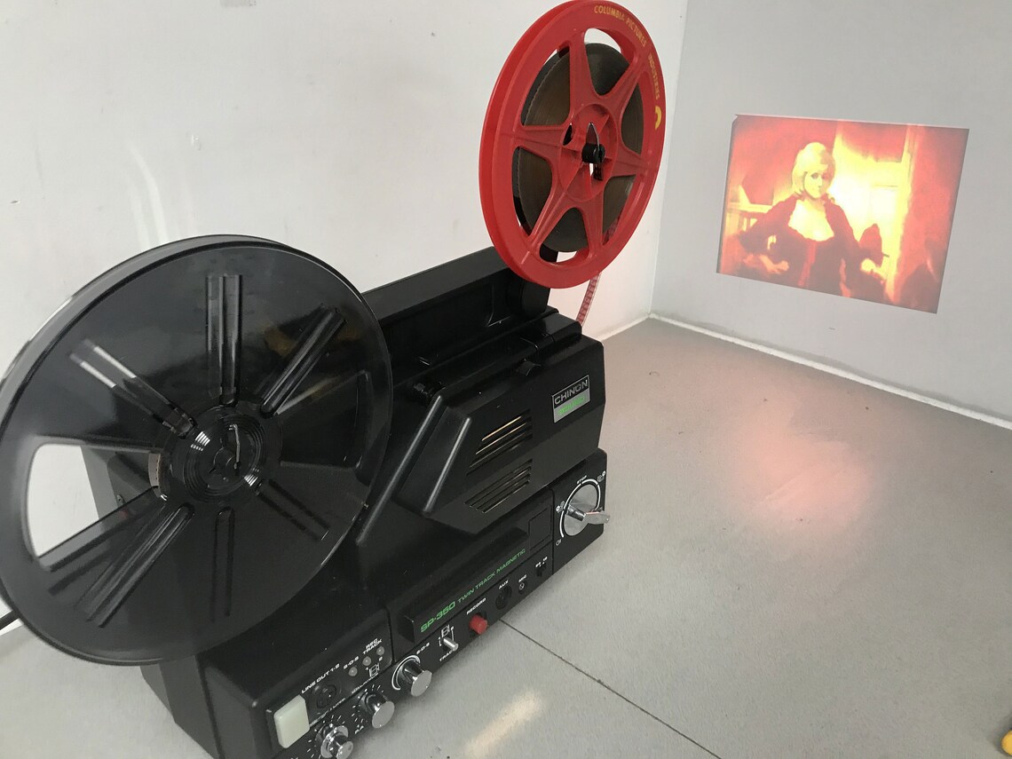 Chinon SP-350 SUPER 8 8MM Twin Track Magnetic PROJECTOR Fully Serviced ...