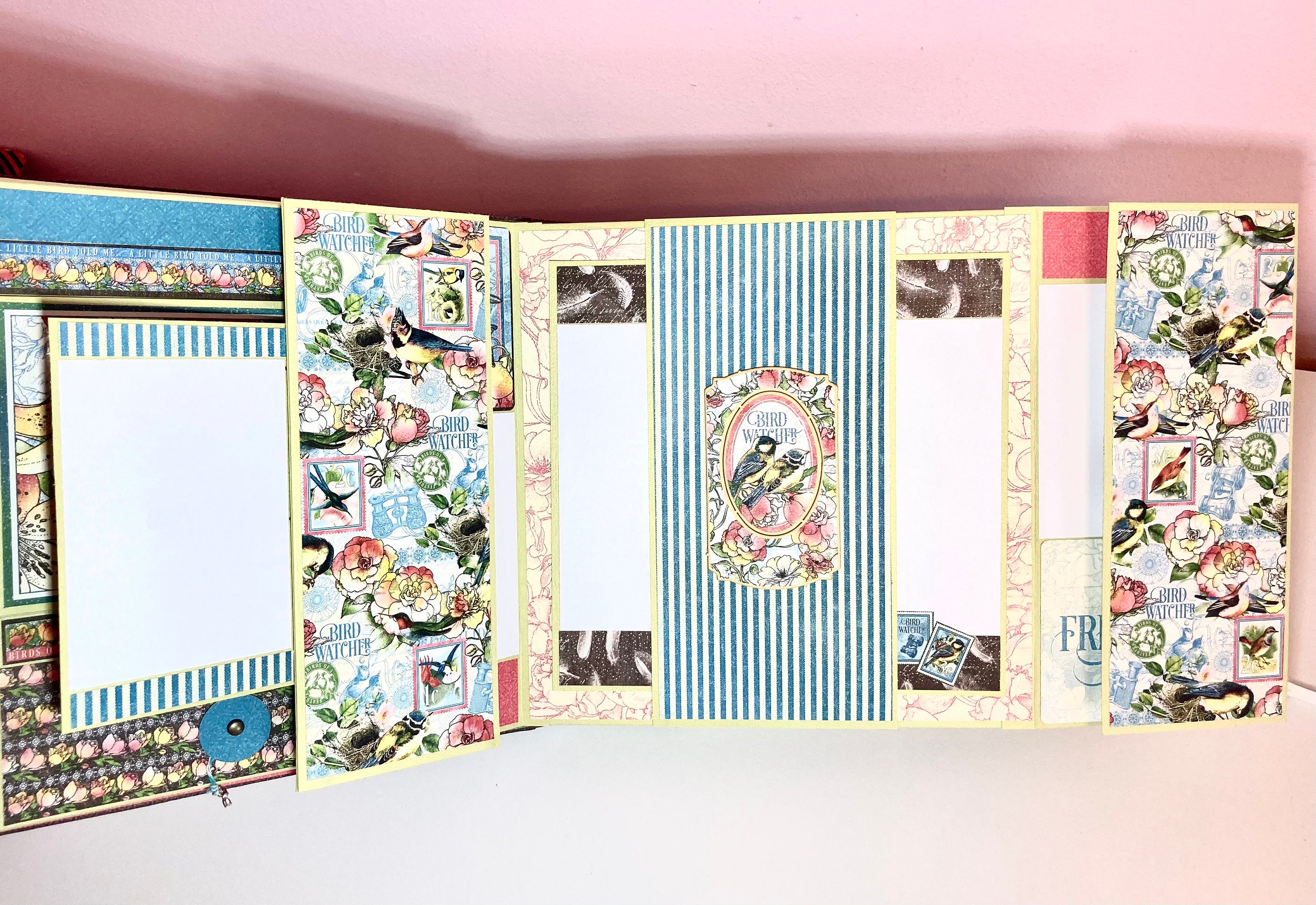 Graphic 45 Bird Watcher Mini Album Tutorial - Etsy