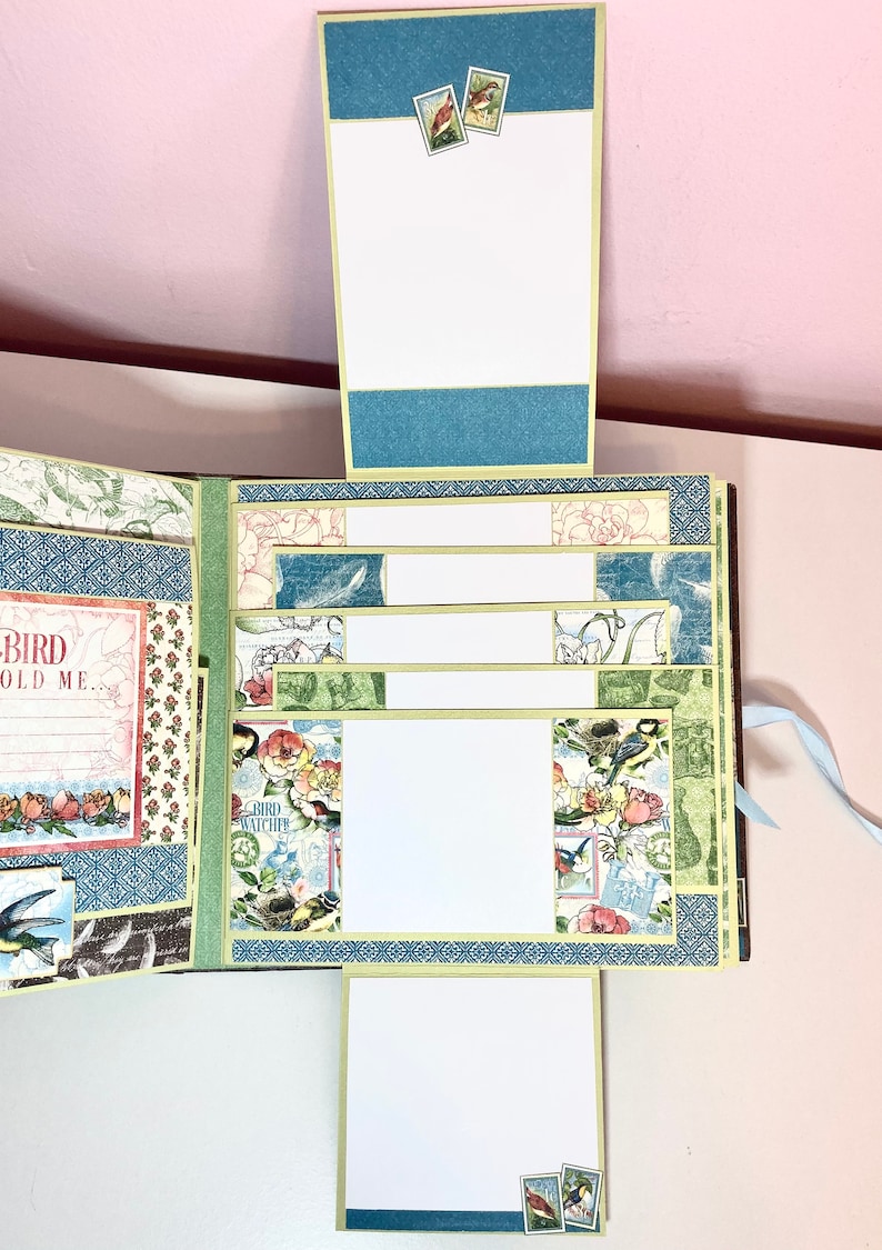 Graphic 45 Bird Watcher Mini Album Tutorial - Etsy
