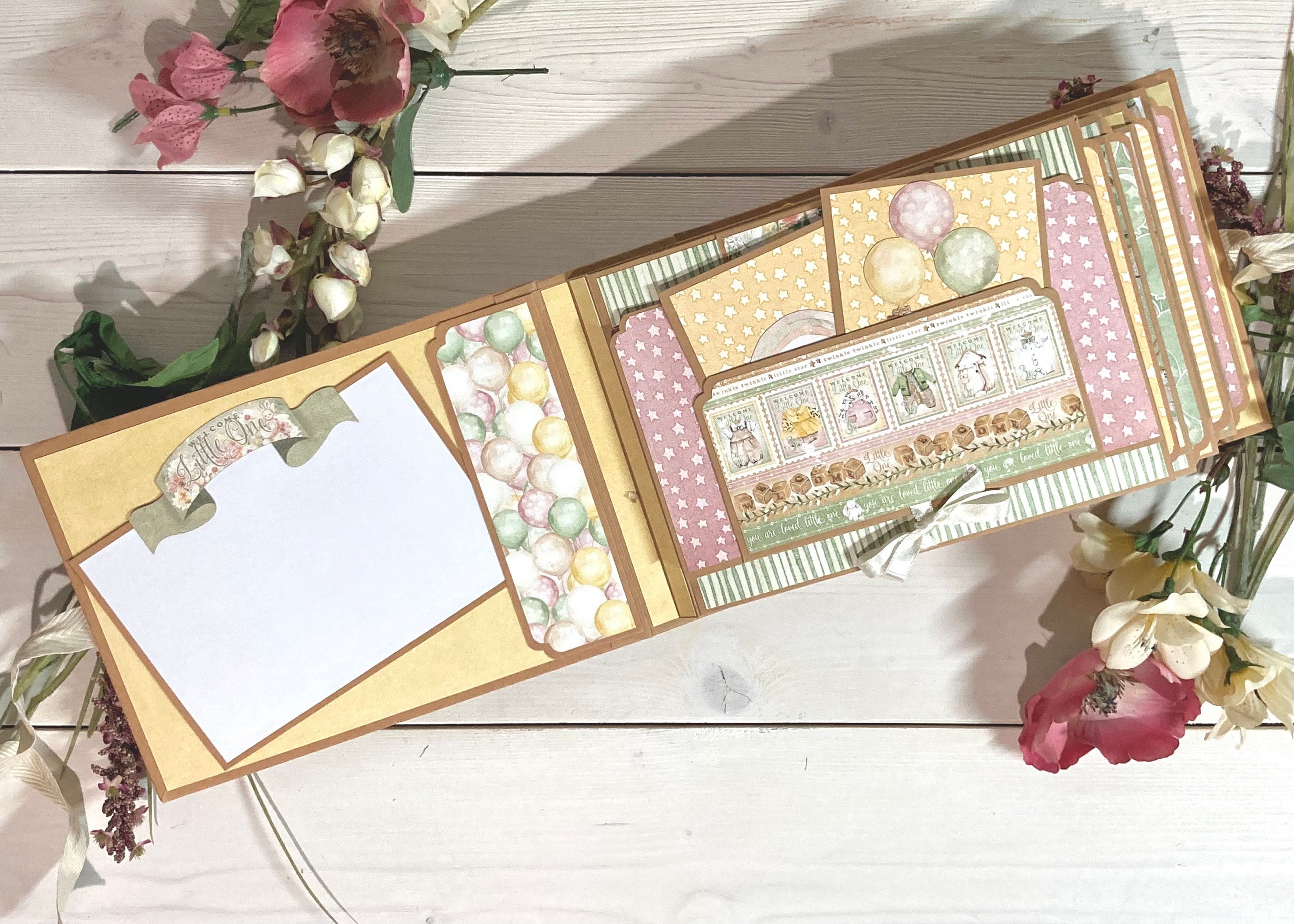 Graphic 45 Little One Mini Album Tutorial for Baby Book - Etsy