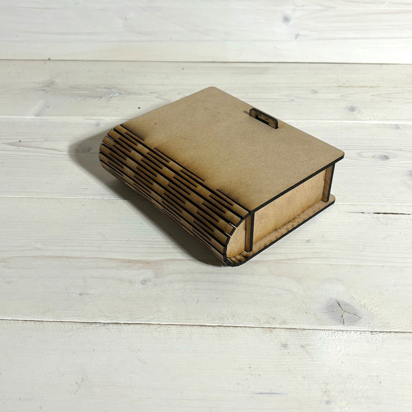 Wooden Book Box, MDF Book Box, Laser Cut Book Box, Decorative Book Box ...