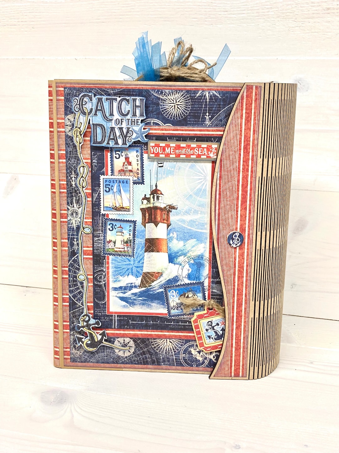 Graphic 45 Catch of the Day Mini Album Tutorial (PDF) - Etsy