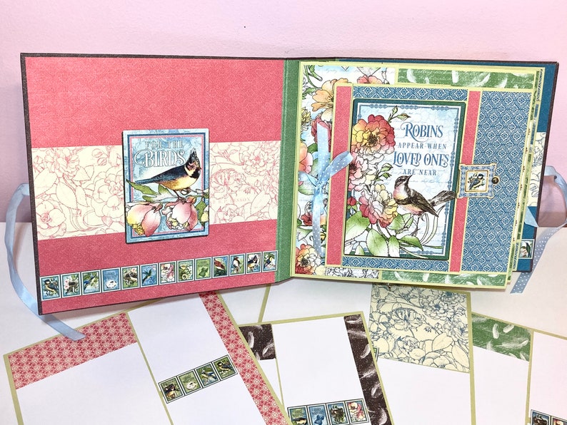 Graphic 45 Bird Watcher Mini Album Tutorial - Etsy