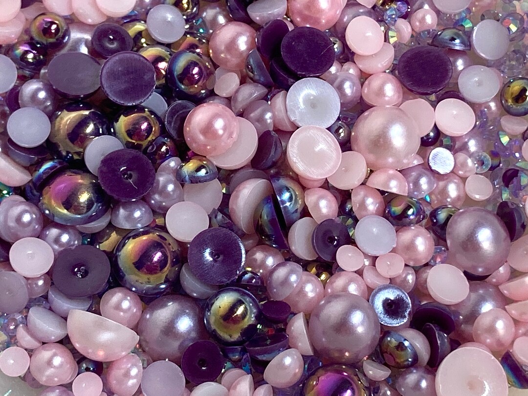 Flat Back Pearls and Crystals Mixed Sizes - Etsy