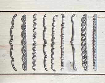 Decorative Edge Die Set for Die Cutting Machine, Border Dies, Metal ...