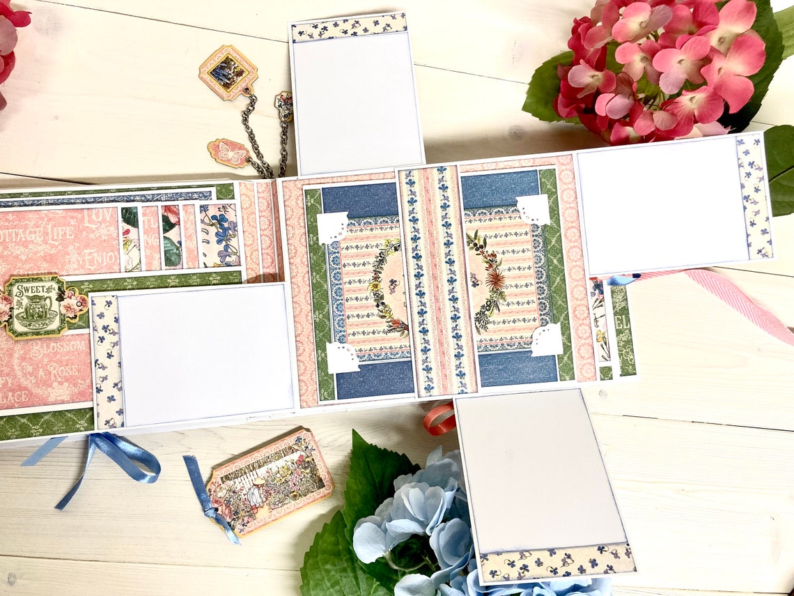 Graphic 45 Cottage Life Mini Album Tutorial Mini Album - Etsy