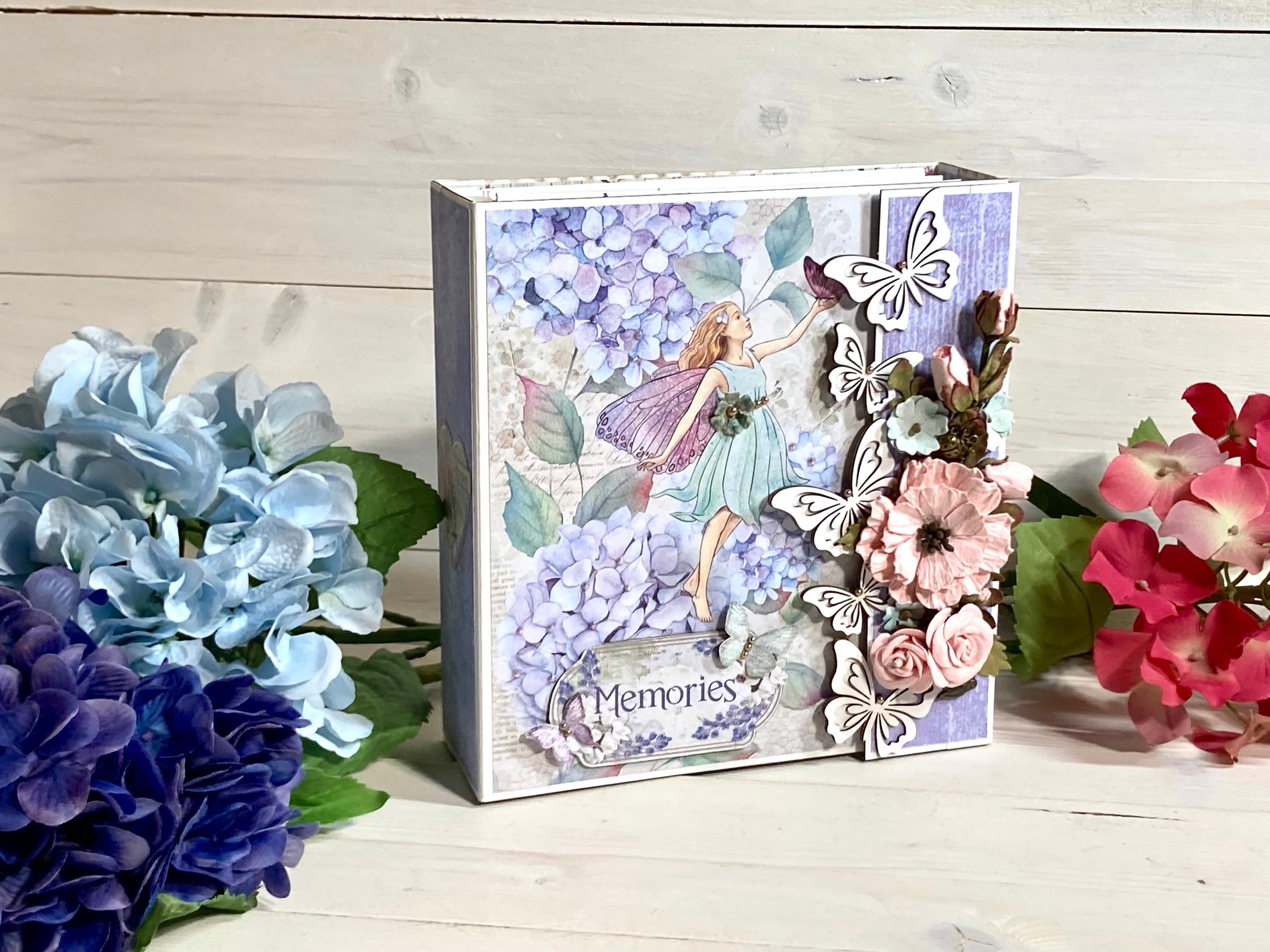 Chipboard Album Cover for Mini Album or Journal, Butterfly Chipboard ...