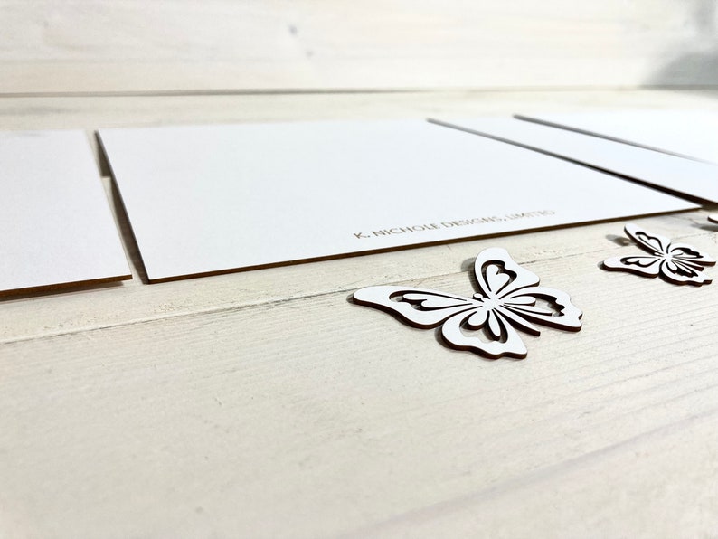 Chipboard Album Cover for Mini Album or Journal, Butterfly Chipboard ...