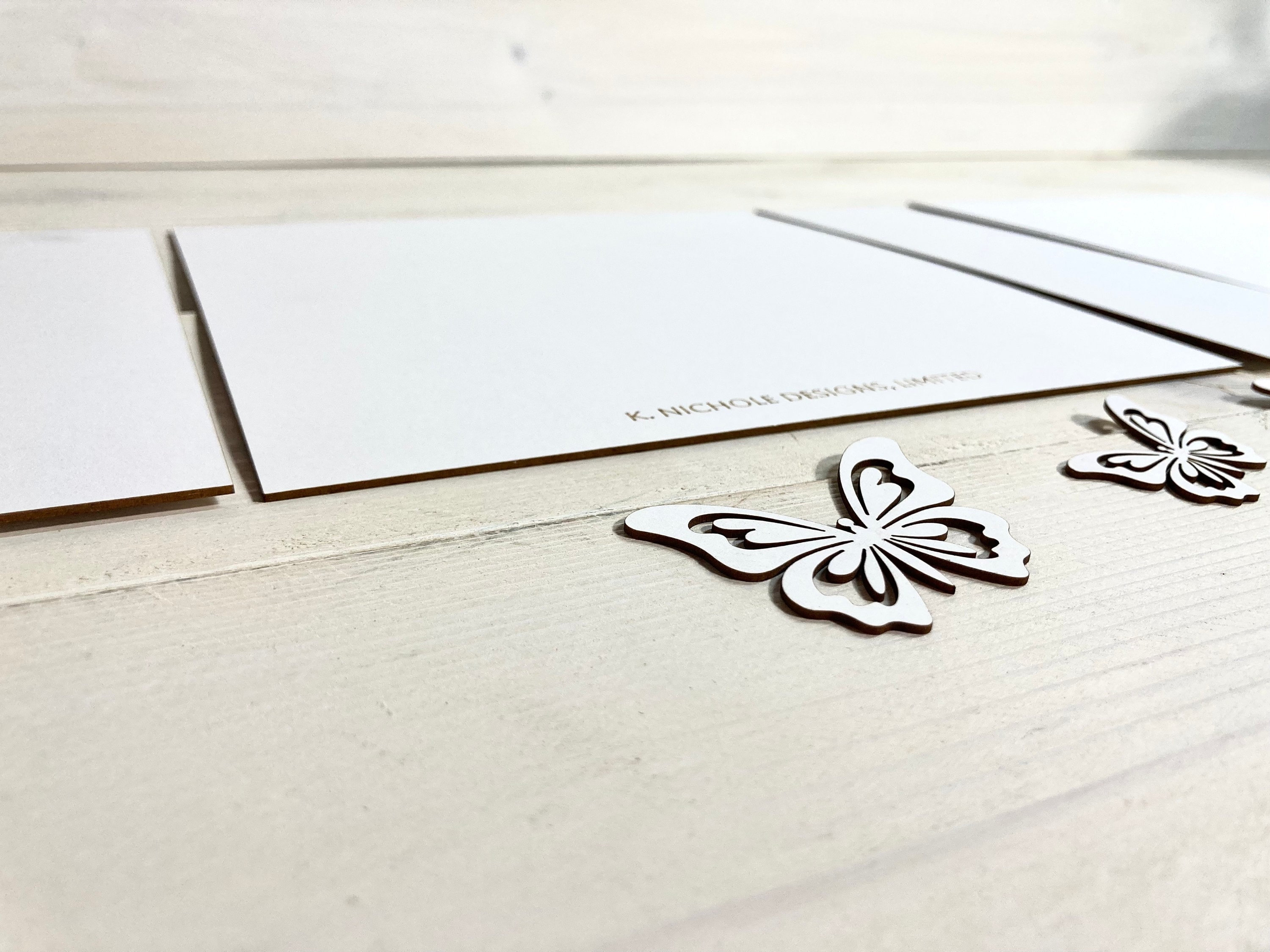 Chipboard Album Cover for Mini Album or Journal, Butterfly Chipboard ...