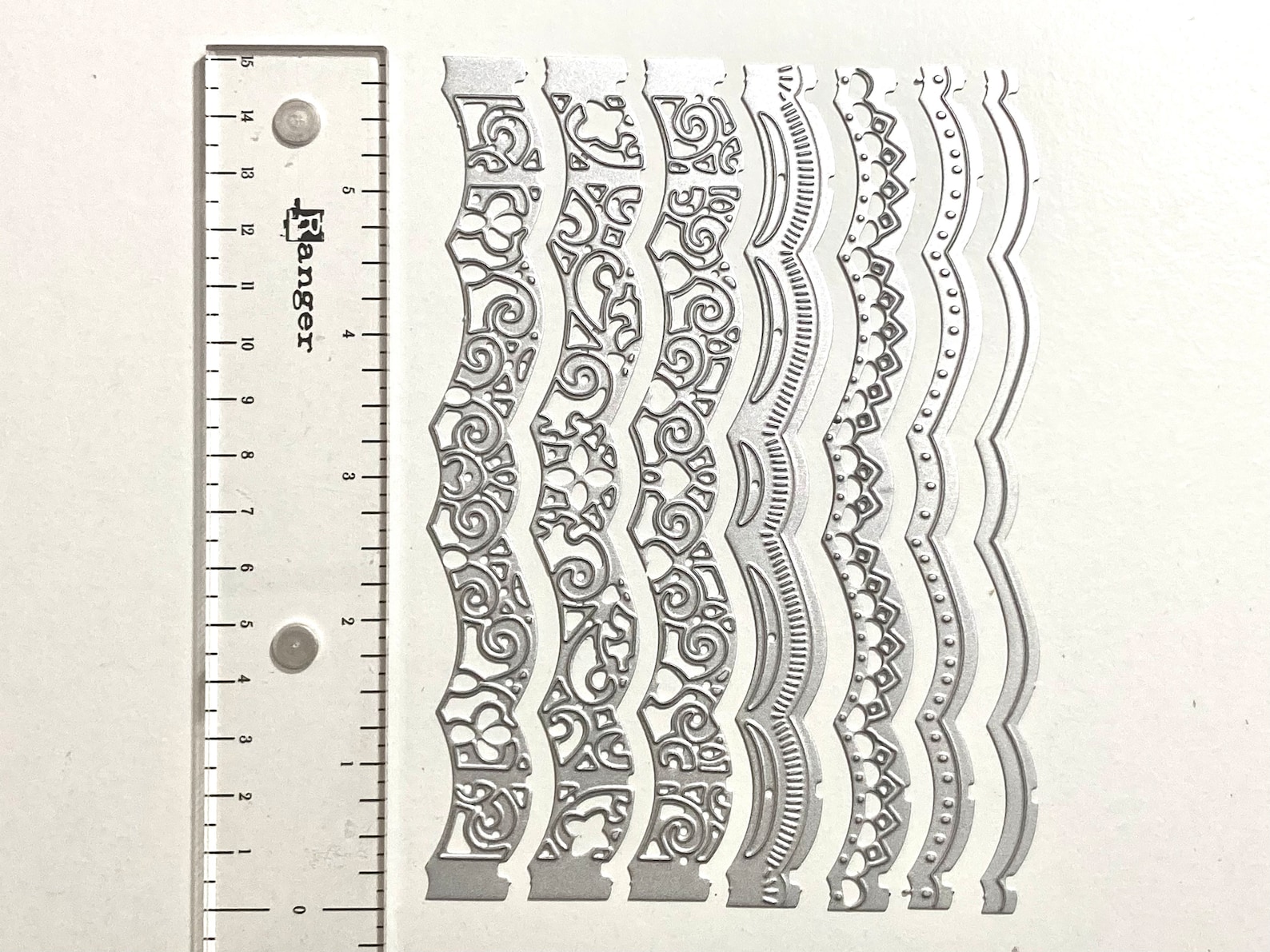 Decorative Edge Die Set for Die Cutting Machine, Border Dies, Metal ...