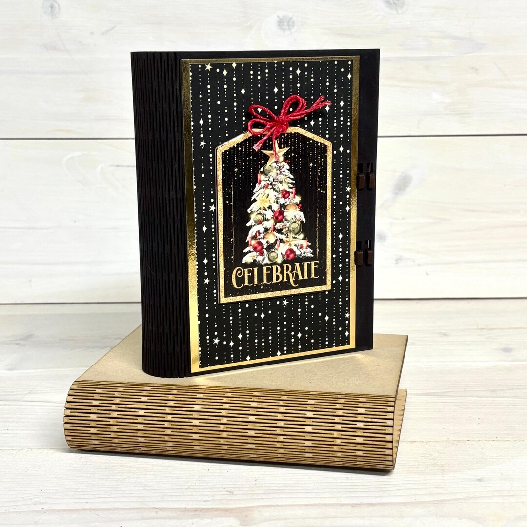 Wooden Book Box, MDF Book Box, Laser Cut Book Box, Decorative Book Box ...