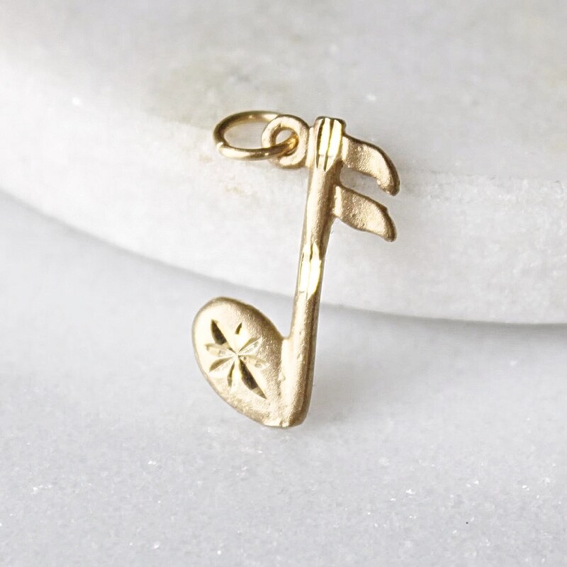 Gold Music Note - Etsy