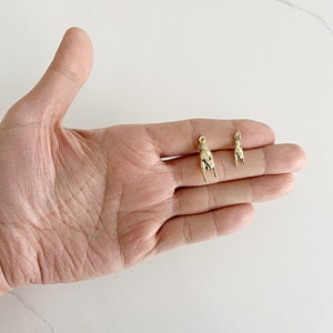 3D Sign of the Horns Mano Cornuto Charm Pendant | 10k Yellow Gold Good ...