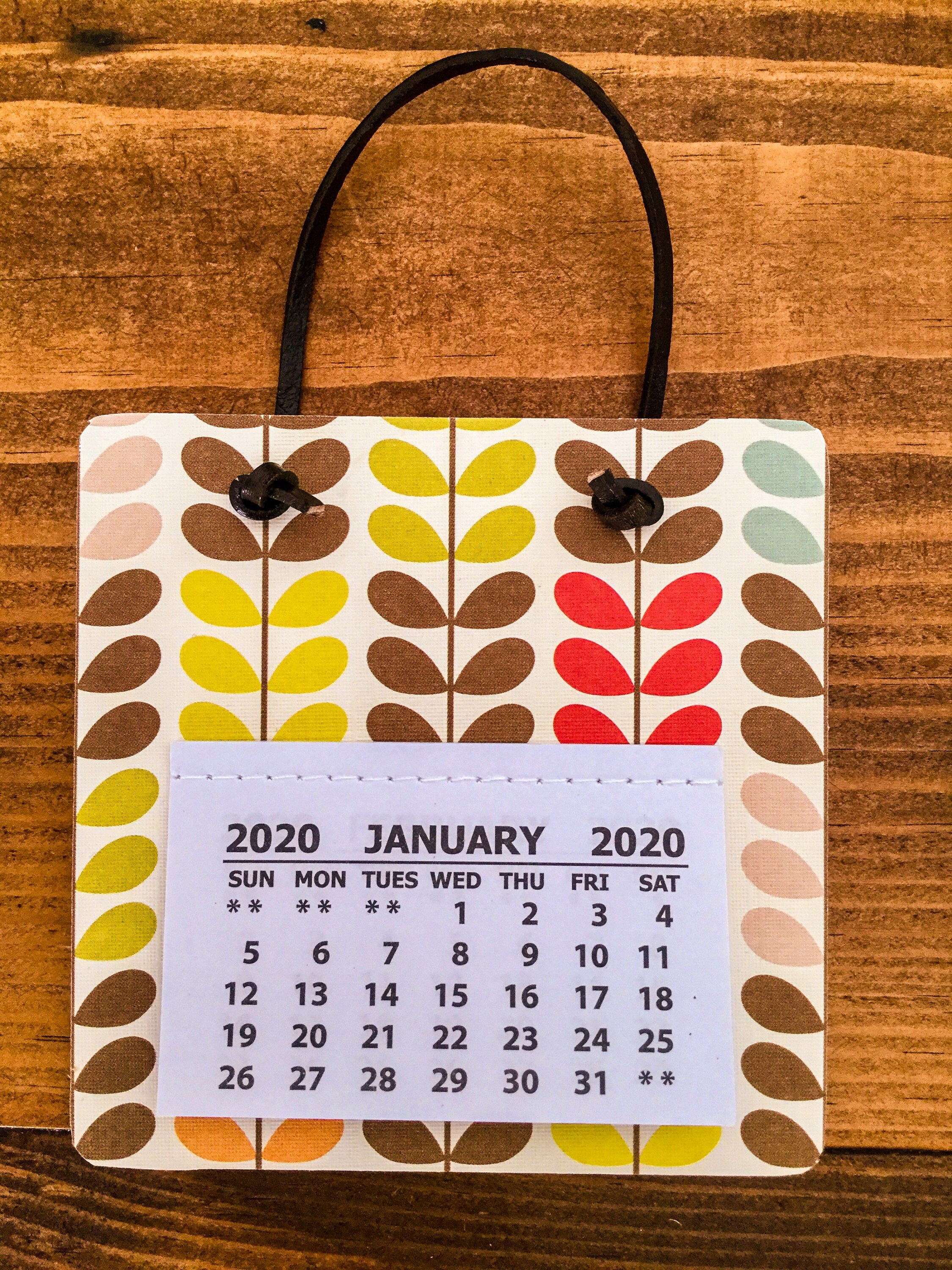 2024 Mini Wooden Hanging Calendar - Etsy