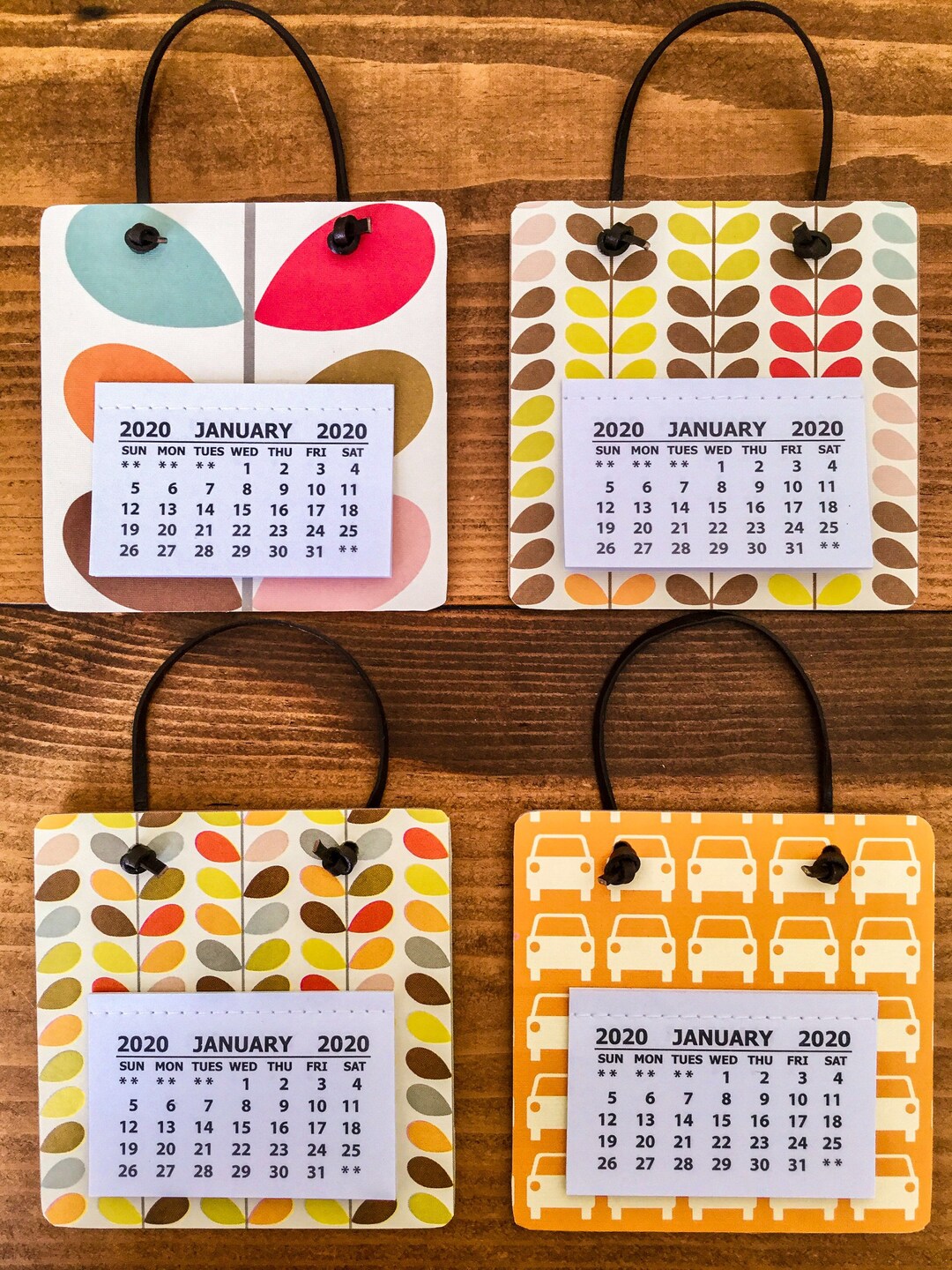 2024 Mini Wooden Hanging Calendar - Etsy