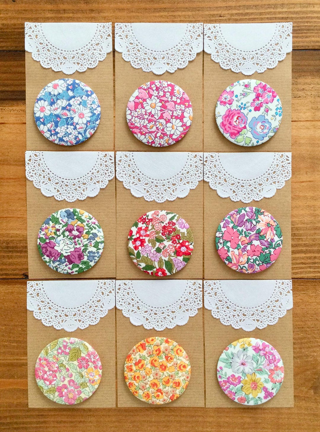 Liberty Fabric Pocket Mirror - Alice, Felicite, Claire Aude, Hedgerow ...