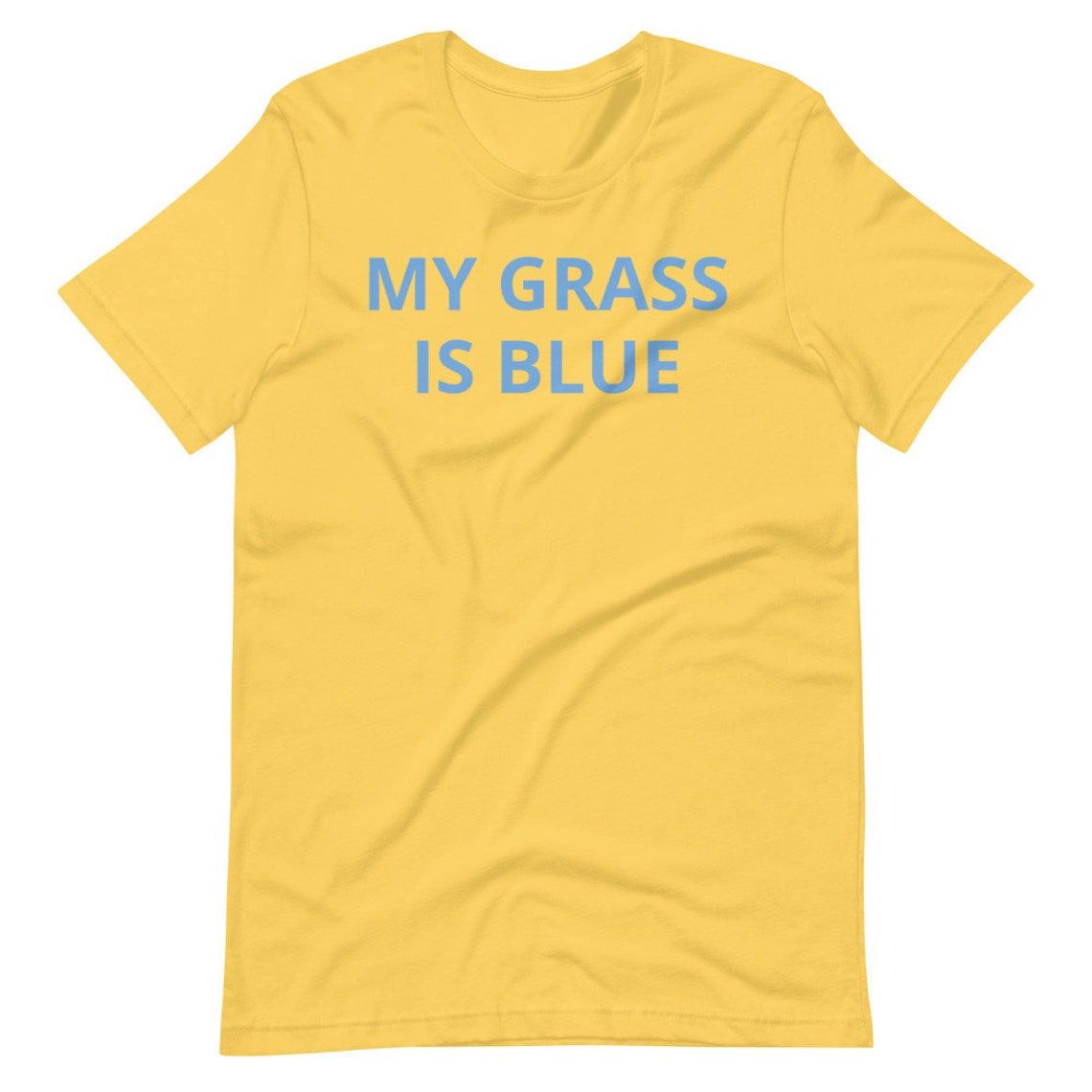 My Grass is Blue Tri Blend T Shirt 70's Bluegrass - Etsy