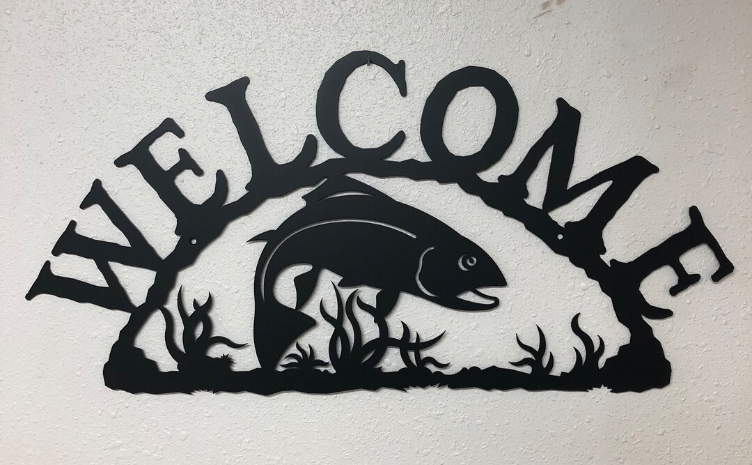 Fish Welcome Sign - Etsy