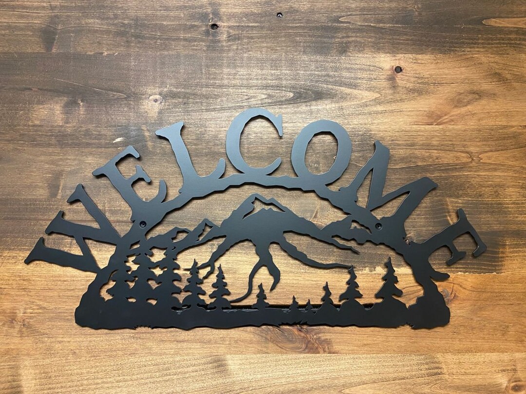 Mountain Welcome Sign - Etsy