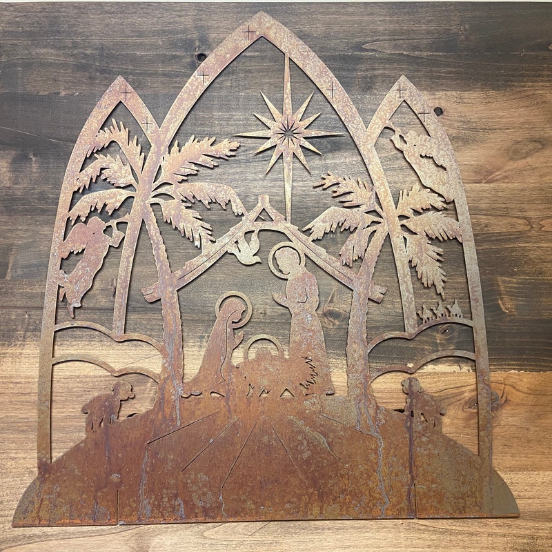 Metal Nativity - Etsy