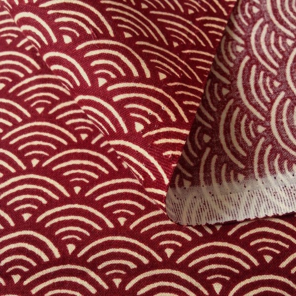 Japanese Wave Fabric - Etsy
