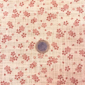 Japanese Fabric, Traditional Pattern Pink Cherry Blossoms, Pink-beige ...