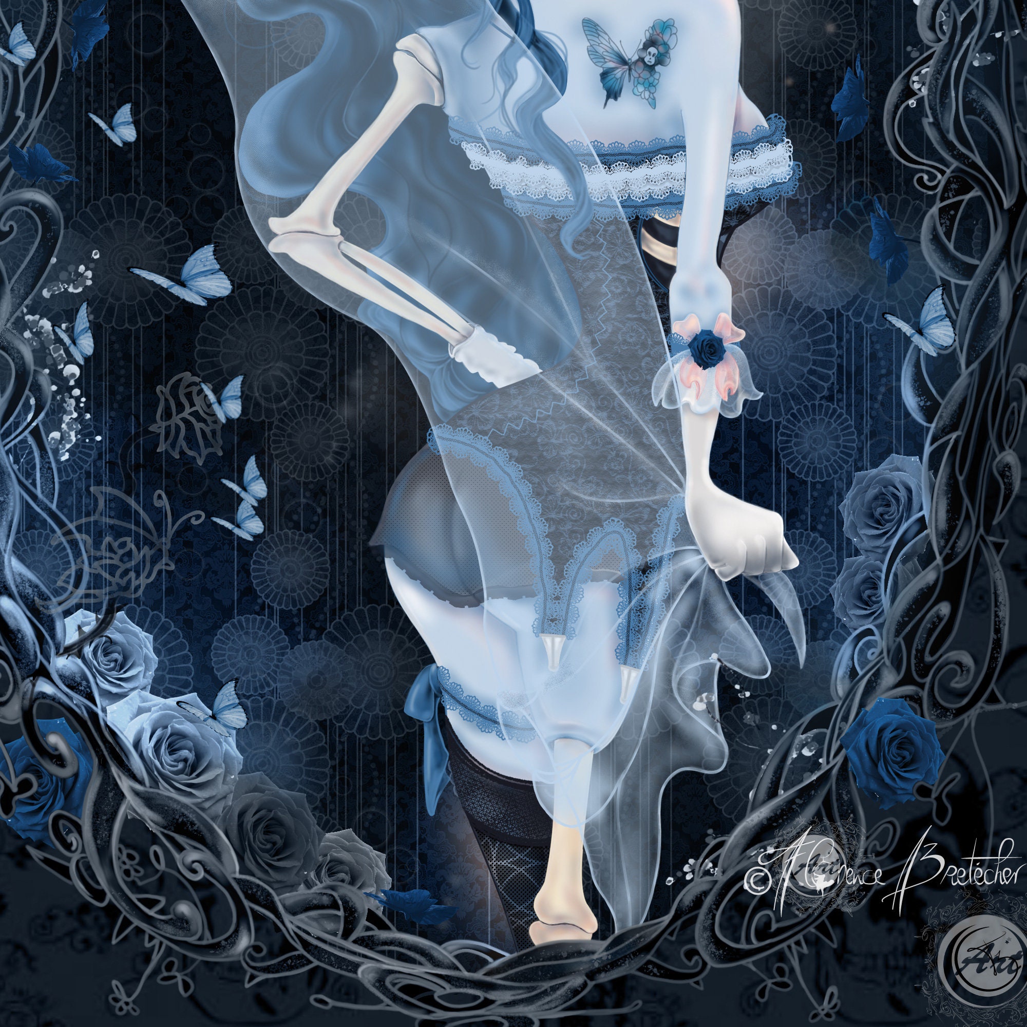 Pin up Emily Pop Surrealism, Burlesque Fine Art Print by Florence ...