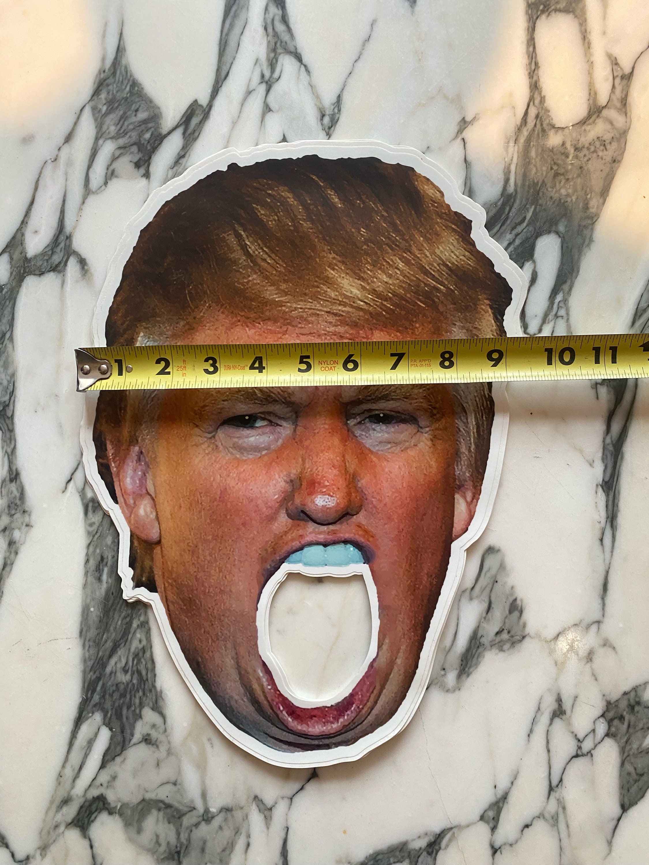 EXTRA LARGE Sticker of Former US President Donald Trump With His Mouth ...