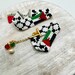 Palestine Kofia With Flag Loom Beads Adjustable Bracelet - Etsy
