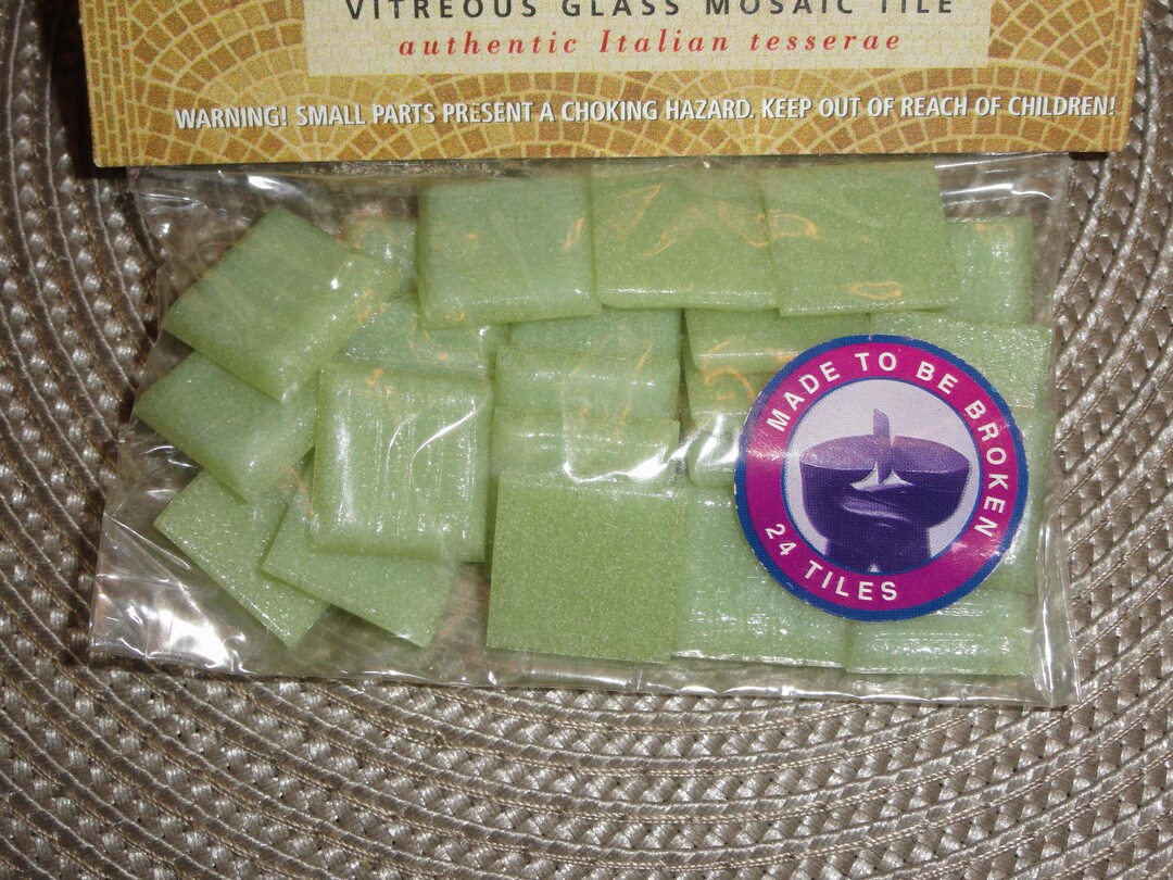 3/4" Mosaic Tiles, Stem Green Color, Mosaic Supplies - Etsy