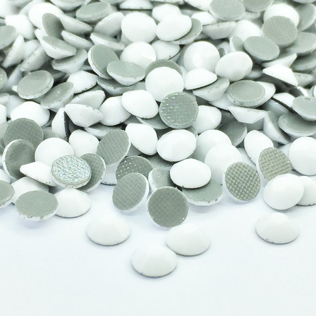 WHITE High Quality Iron-on Rhinestones - Hotfix Rhinestones ...