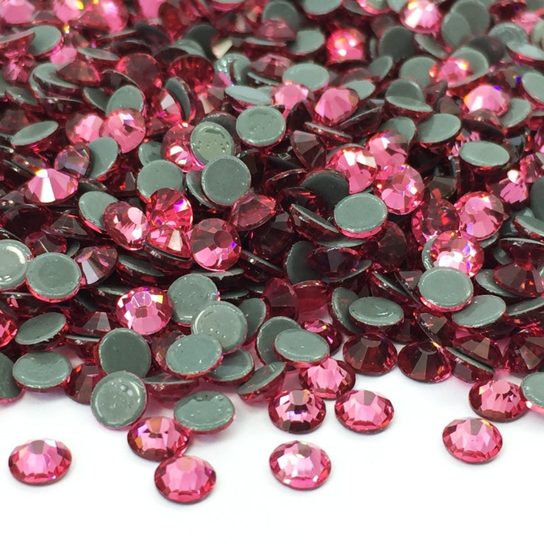 High Quality Iron-on ROSE Rhinestones Hotfix Rhinestones Rhinestone ...