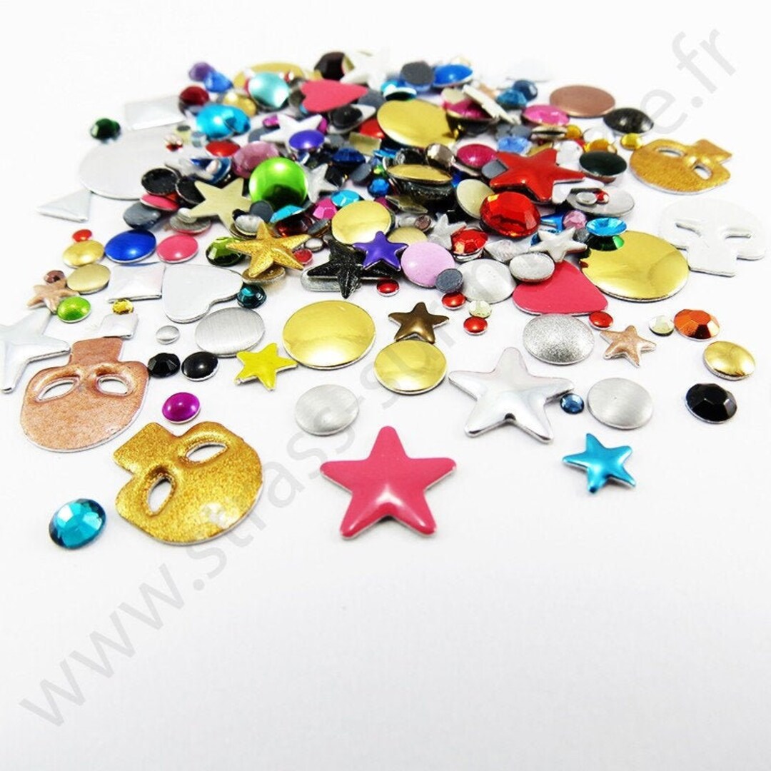Fusible Rhinestones, Hotfix Rhinestones, Metal, Glass, Various Shapes ...