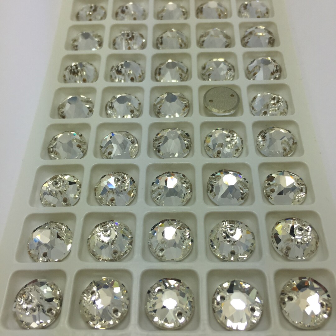 XIRIUS Sew-on Rhinestones in Round Glass Crystal 8mm to 12mm Swarovski ...