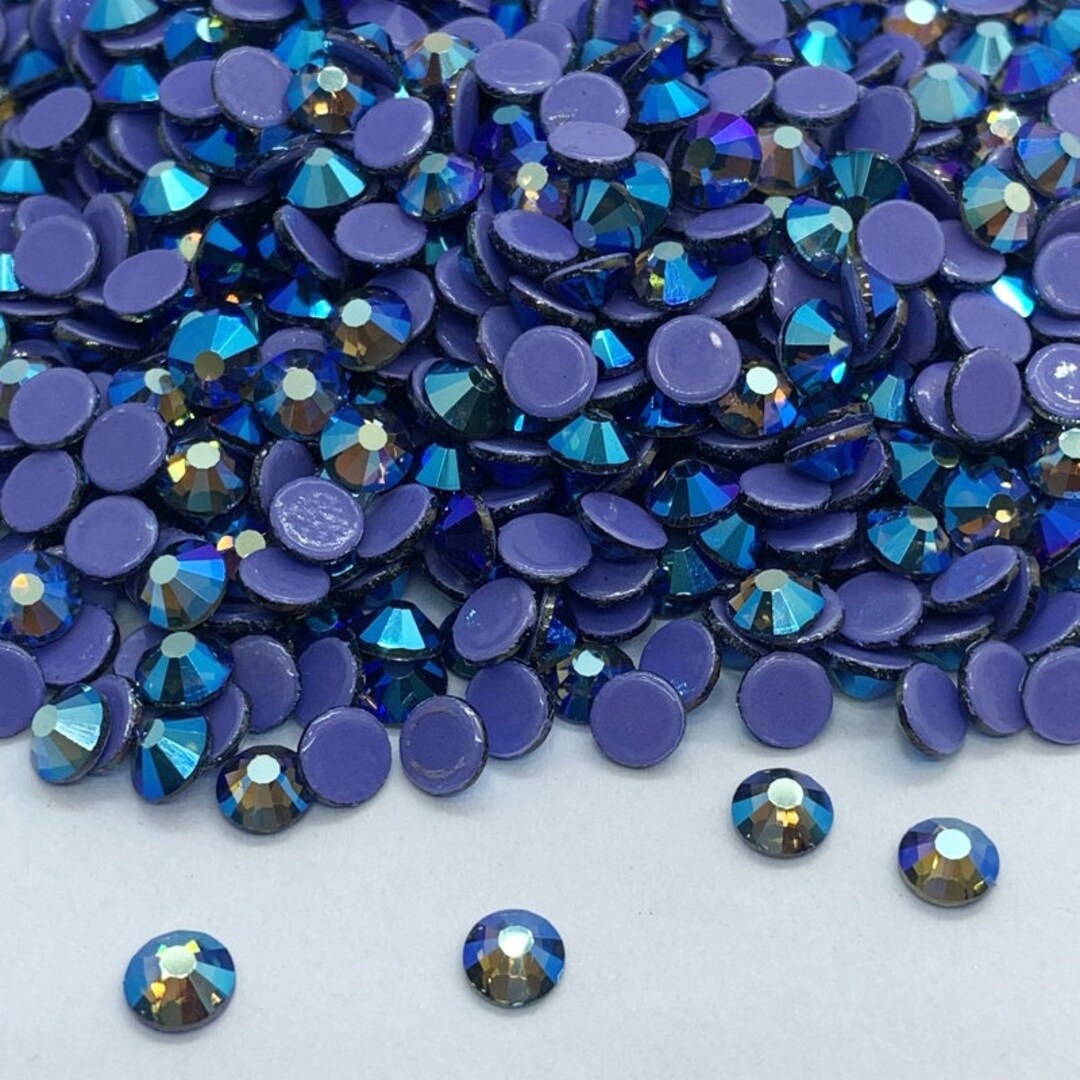 GRAY AB Iron-on Hotfix Rhinestones High Quality Rhinestones Glass ...