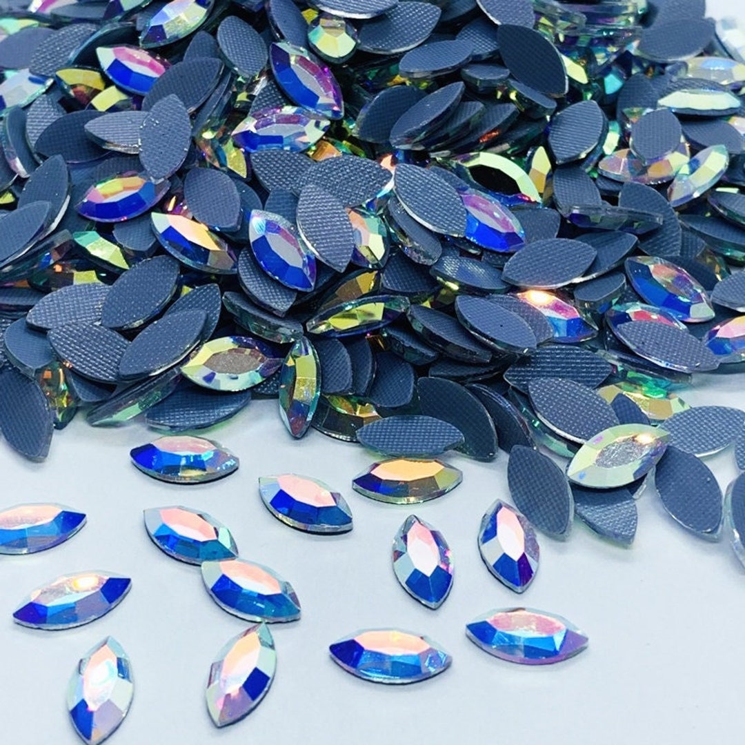 NAVETTE Iron-on Glass Rhinestones PEARL Hotfix Rhinestones Rhinestone ...