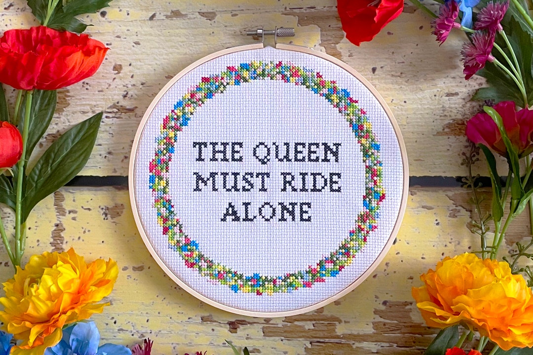 Midsommar Queen Text Cross Stitch Pattern - Etsy