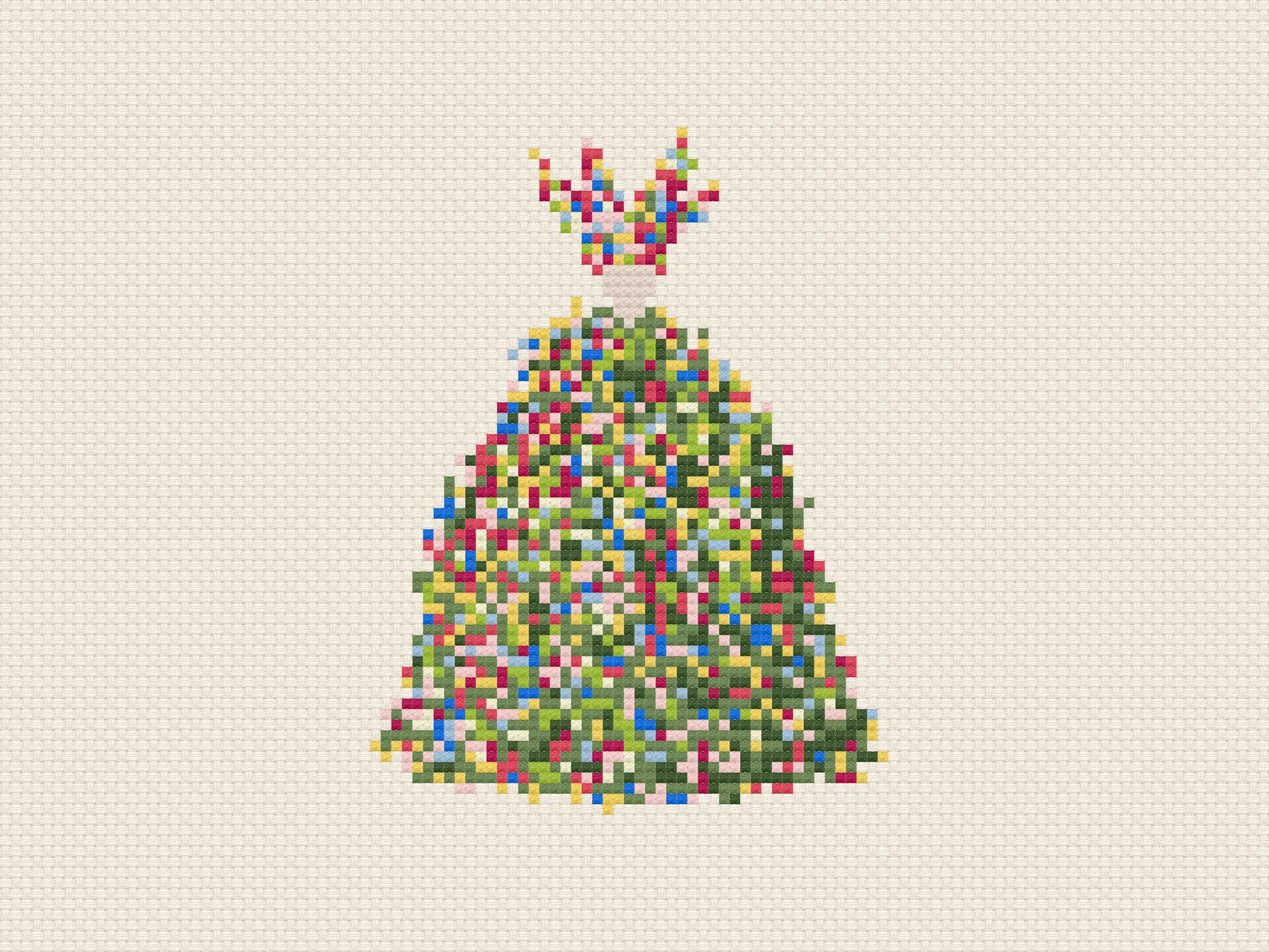 Midsommar Flower Gown May Queen Cross Stitch Pattern - Etsy
