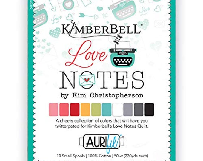 Kimberbell Designs Love Notes Mystery Quilt Thread Set by Aurifil ...