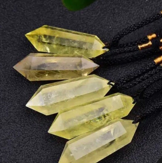 Citrine Quartz Pendant Charged With Tachyon Energy - Etsy