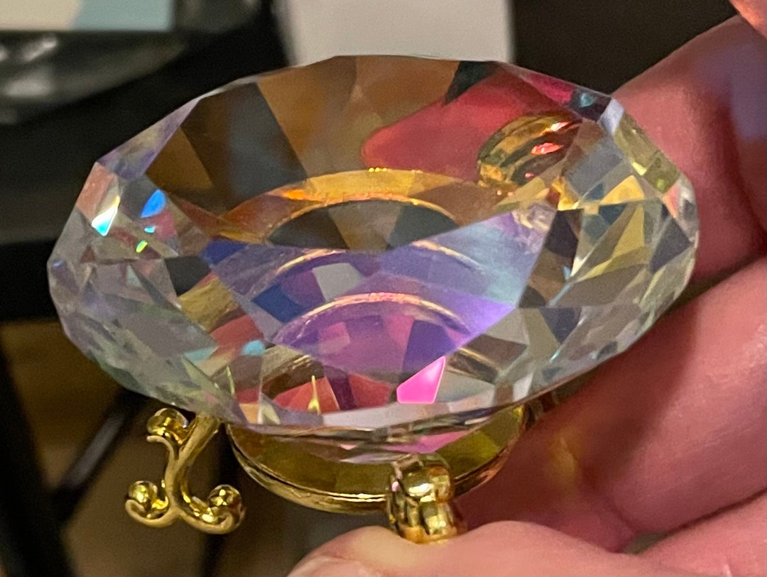 Large Diamond Shaped Crystal Charged With Tachyon Energy. Brilliant ...