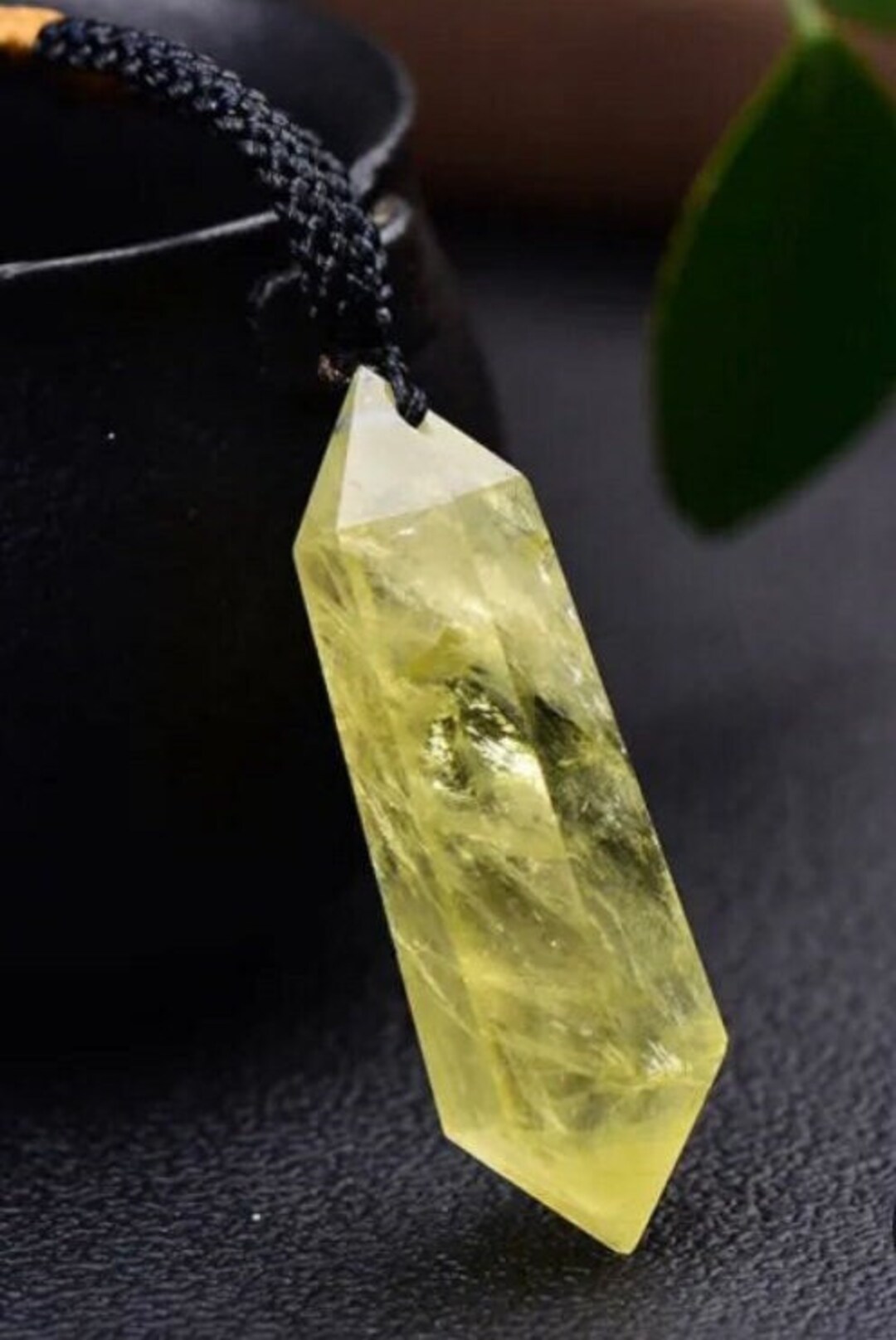 Citrine Quartz Pendant Charged With Tachyon Energy - Etsy