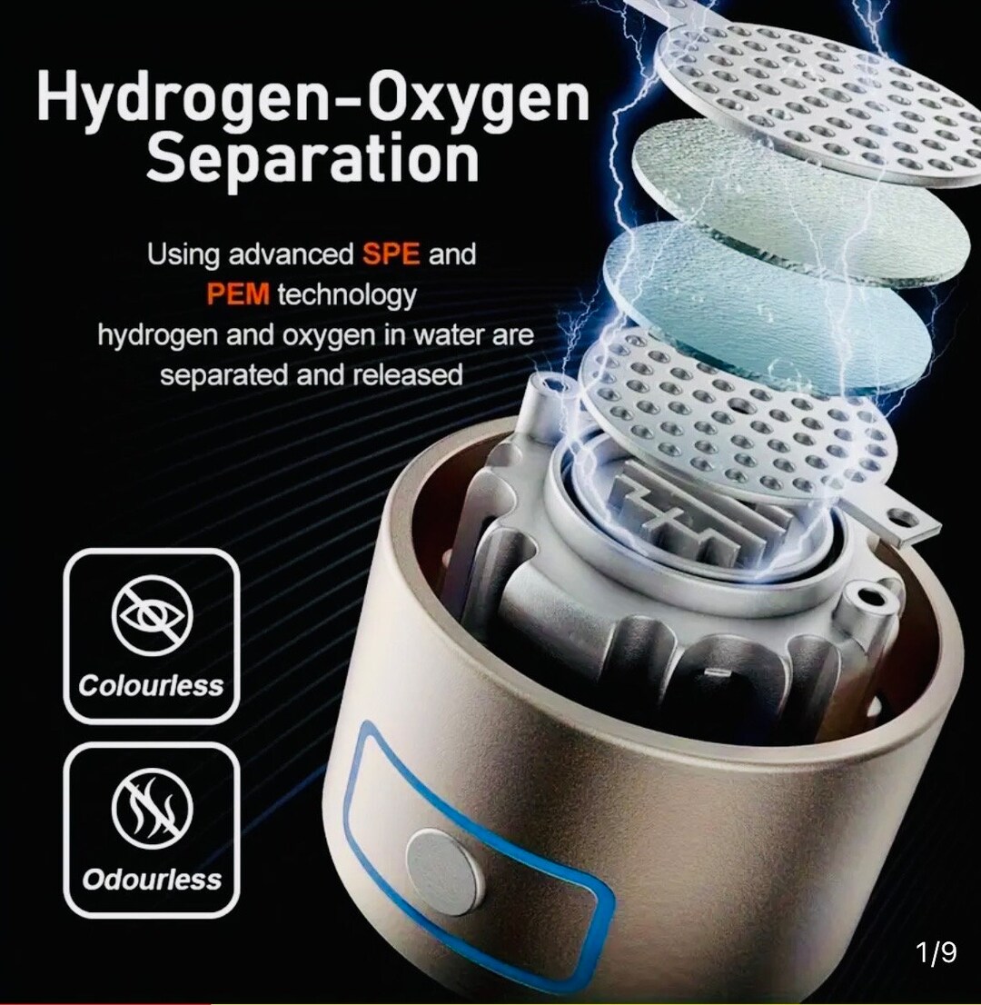 Hydrogen Water Generator in Tachyon Charged Bottle. Elevates Your ...