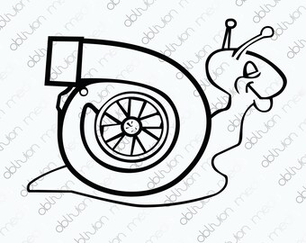 Turbo snail decal | Etsy