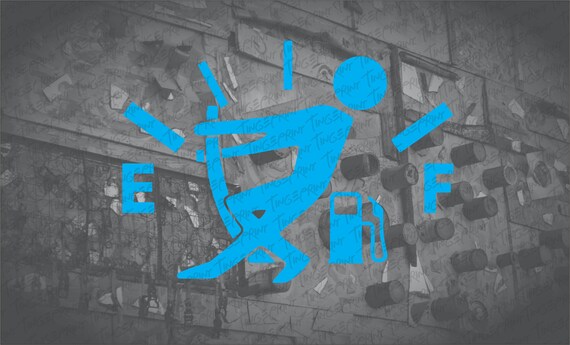 Gas Stickman Funny Decal Auto JDM - Etsy