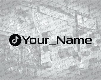 Tik Tok Custom Decal - Etsy