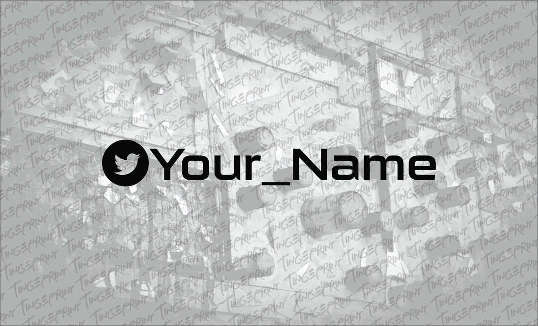 Twitter Personalized Decal Custom Font Color - Etsy
