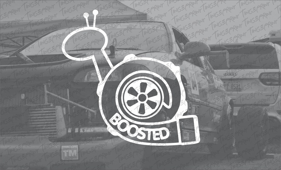 Boosted Snail Funny Decal Auto JDM - Etsy