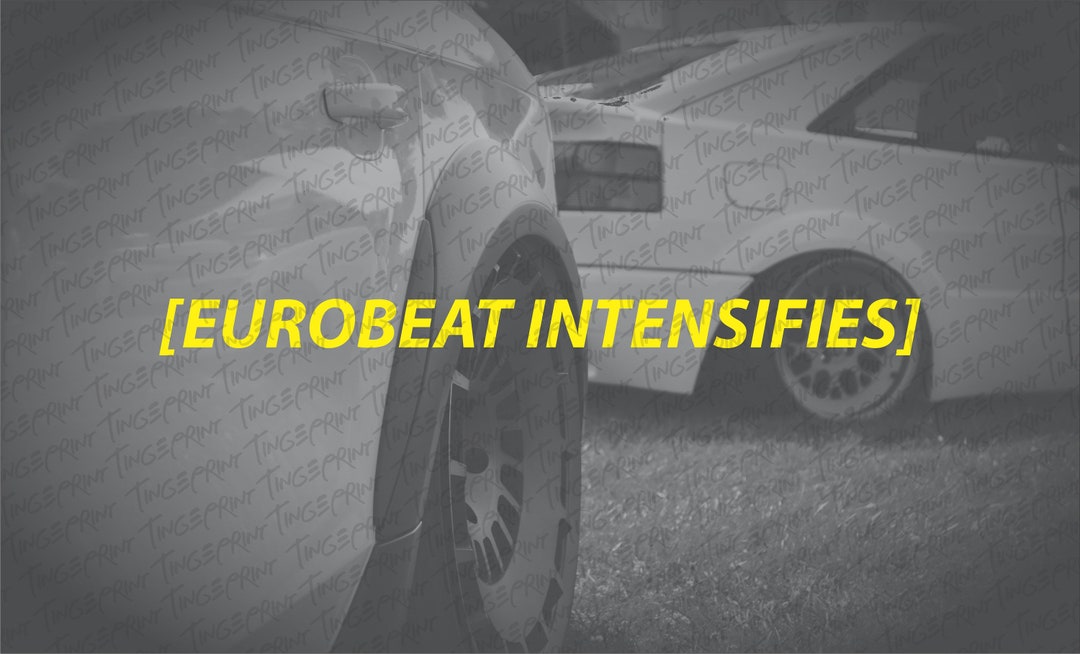 Eurobeat Intensifies Funny Decal Auto JDM - Etsy